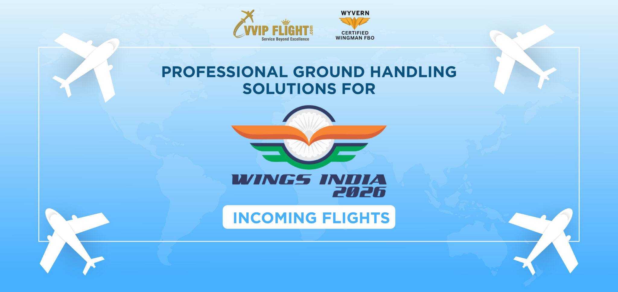 Ground Handling Solutions for Wings India Incoming Flights